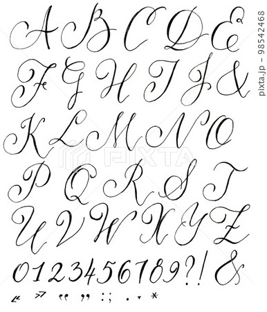 Fancy Calligraphy Alphabet